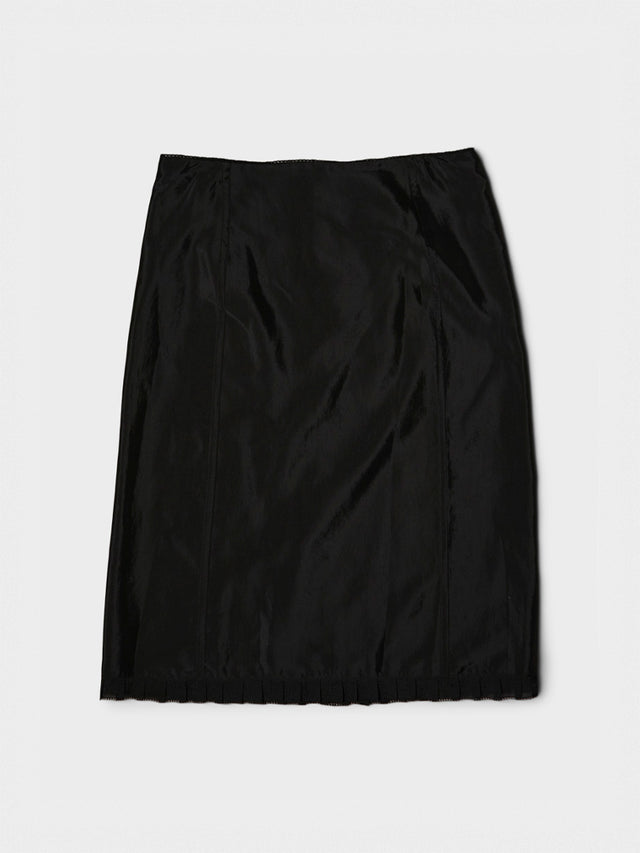 Dunst - H-Line Laced Midi Skirt in Black – Stoy