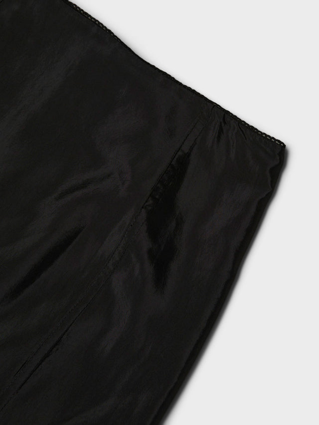 Dunst - H-Line Laced Midi Skirt in Black – Stoy