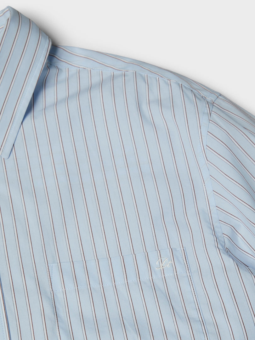 Dunst - Unisex Oversized Striped Shirt in Sky Blue Stripe – Stoy