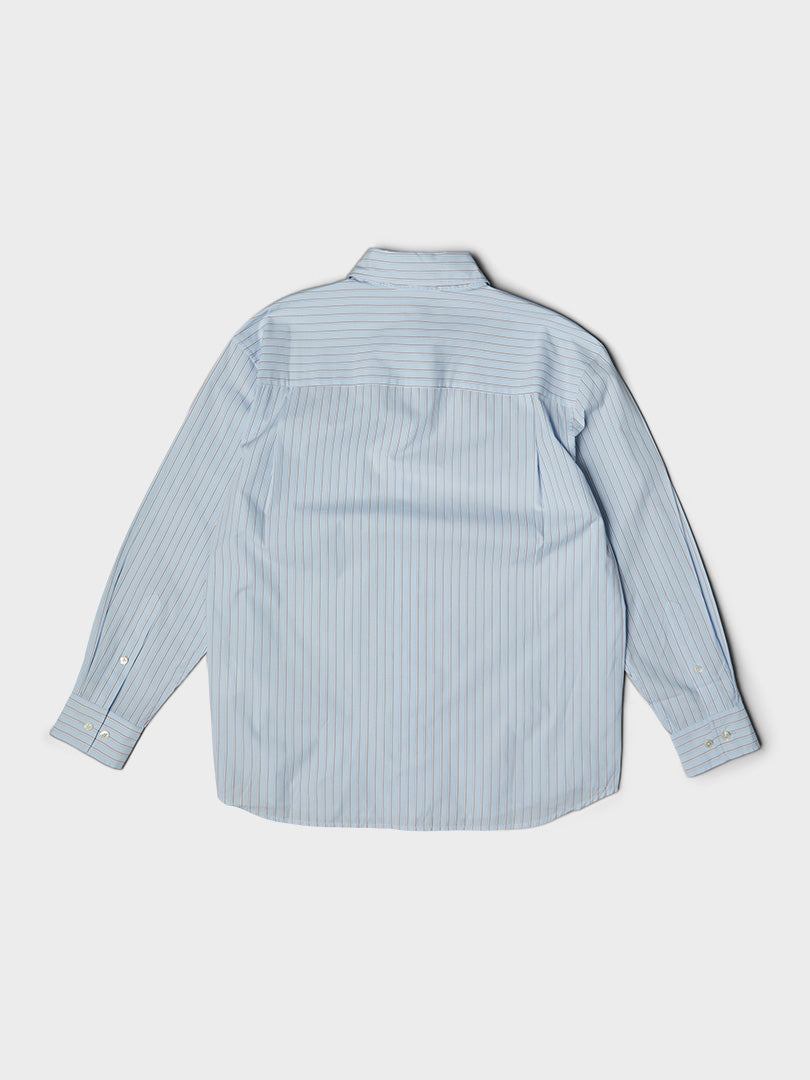 Dunst - Unisex Oversized Striped Shirt in Sky Blue Stripe – Stoy